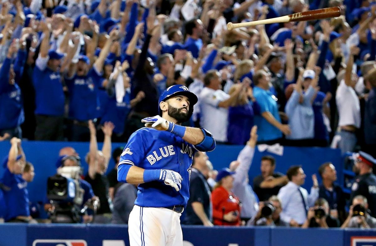 VINES: Jose Bautista's Bat Flip Set to Various "Hero" Songs | Blue Jay ...